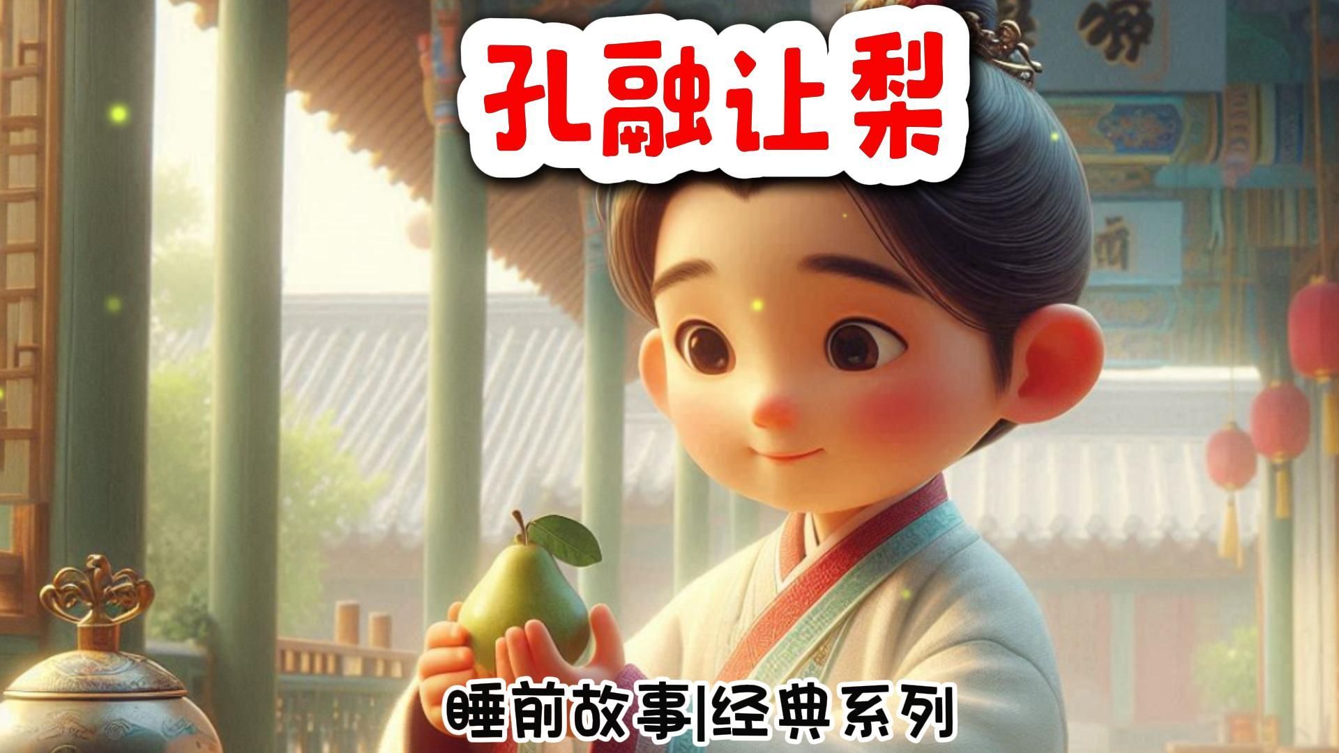 儿童睡前故事《孔融让梨》