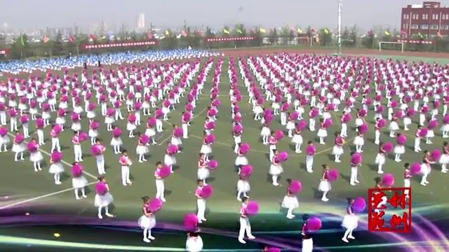 林州大型运动会表演现场节目 震撼人心