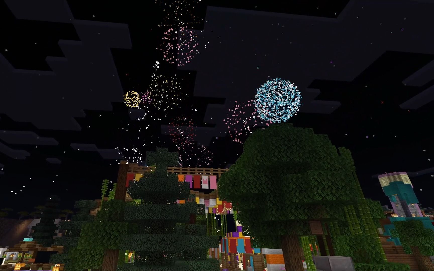 我的世界基岩版《猫咪服生存日记》#5 ☆烟花祭☆圣罗德纵火事件