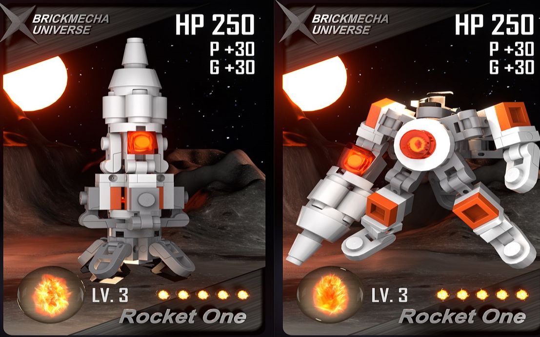 [BMU] 头号火箭-Rocket One变形机器人3D动画集换卡