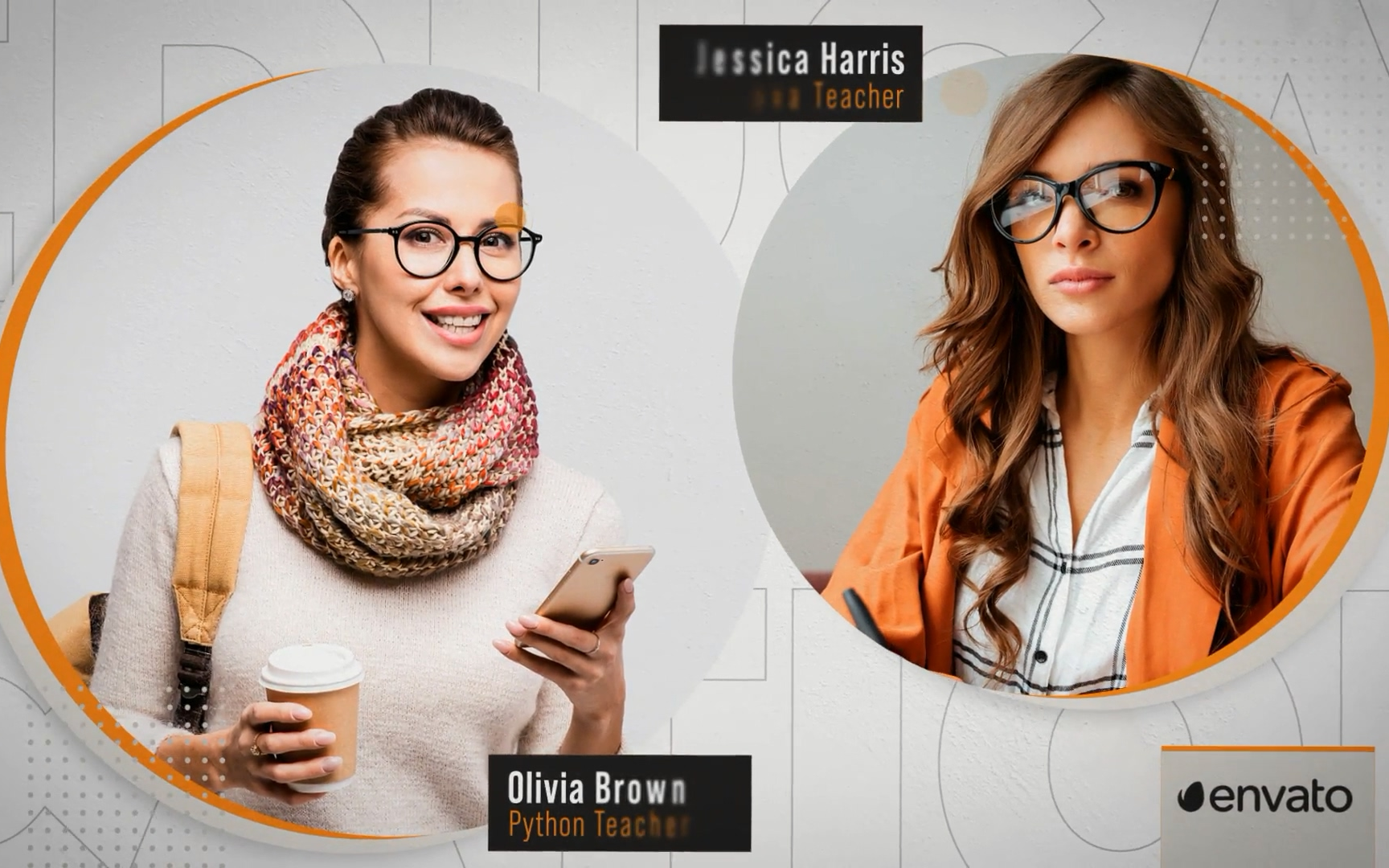 AE模板-售后服务介绍客服介绍视频HR大学生在线教育培训企业公司...