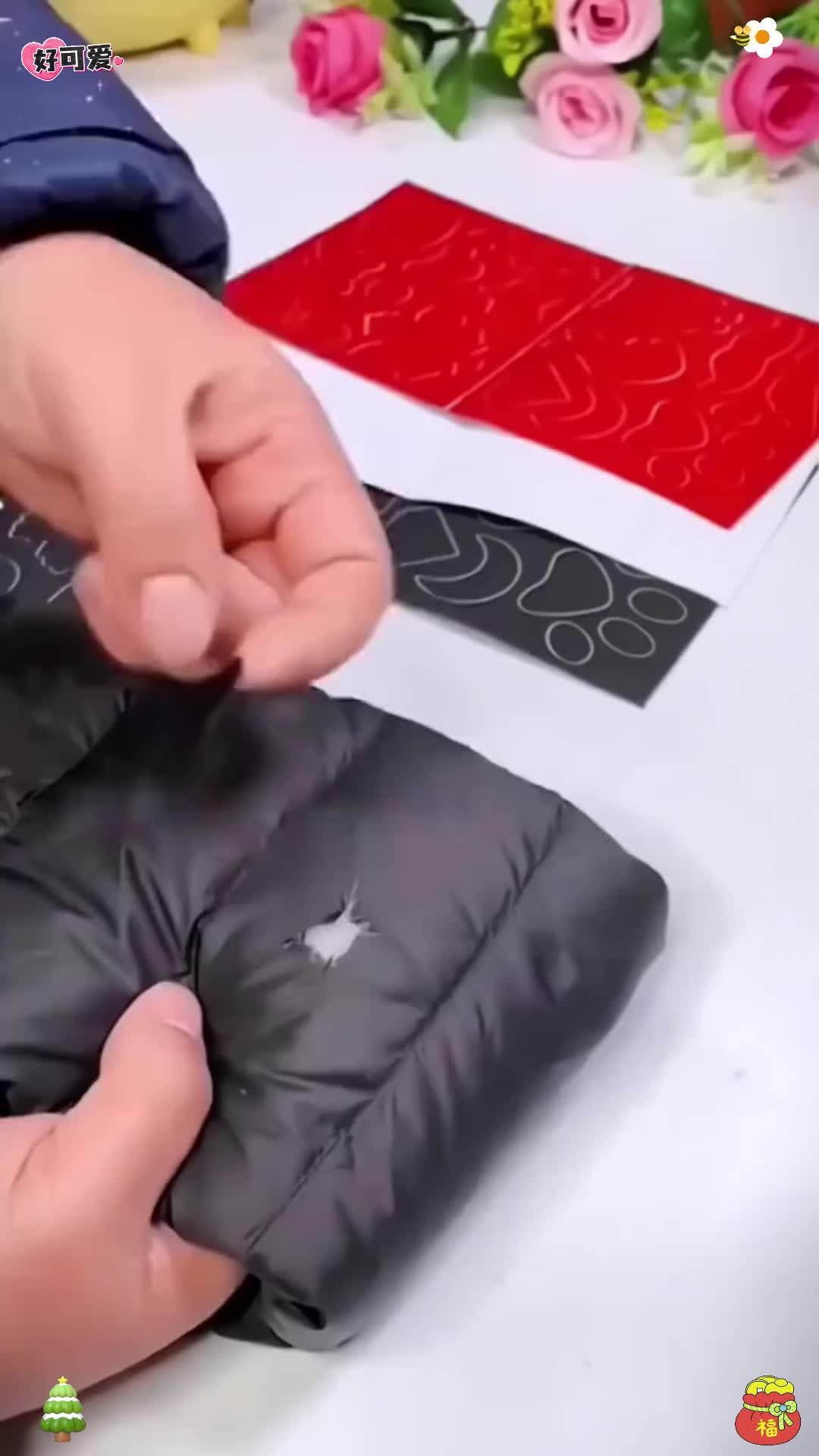 #羽绒服补丁贴 #补衣服破洞 #羽绒服破了修补妙招 #修补贴 #羽绒服...