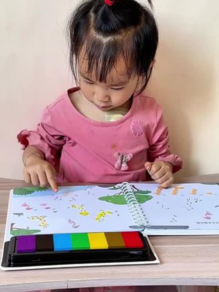 简单又有趣的手指画,小手点一点就是一幅画,锻炼孩子手部精细动作,...