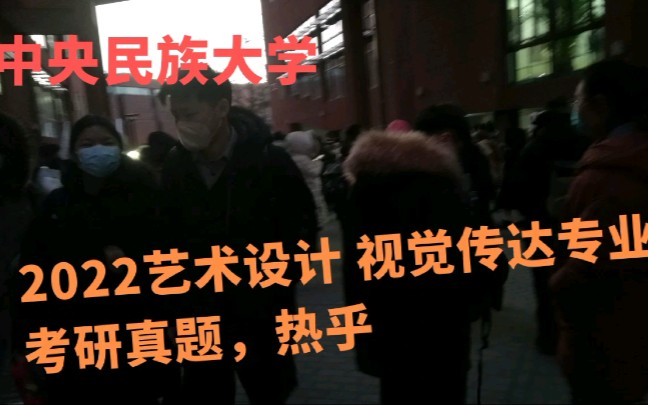 2022年中央民族大学大学视觉传达设计专业考研真题 解析