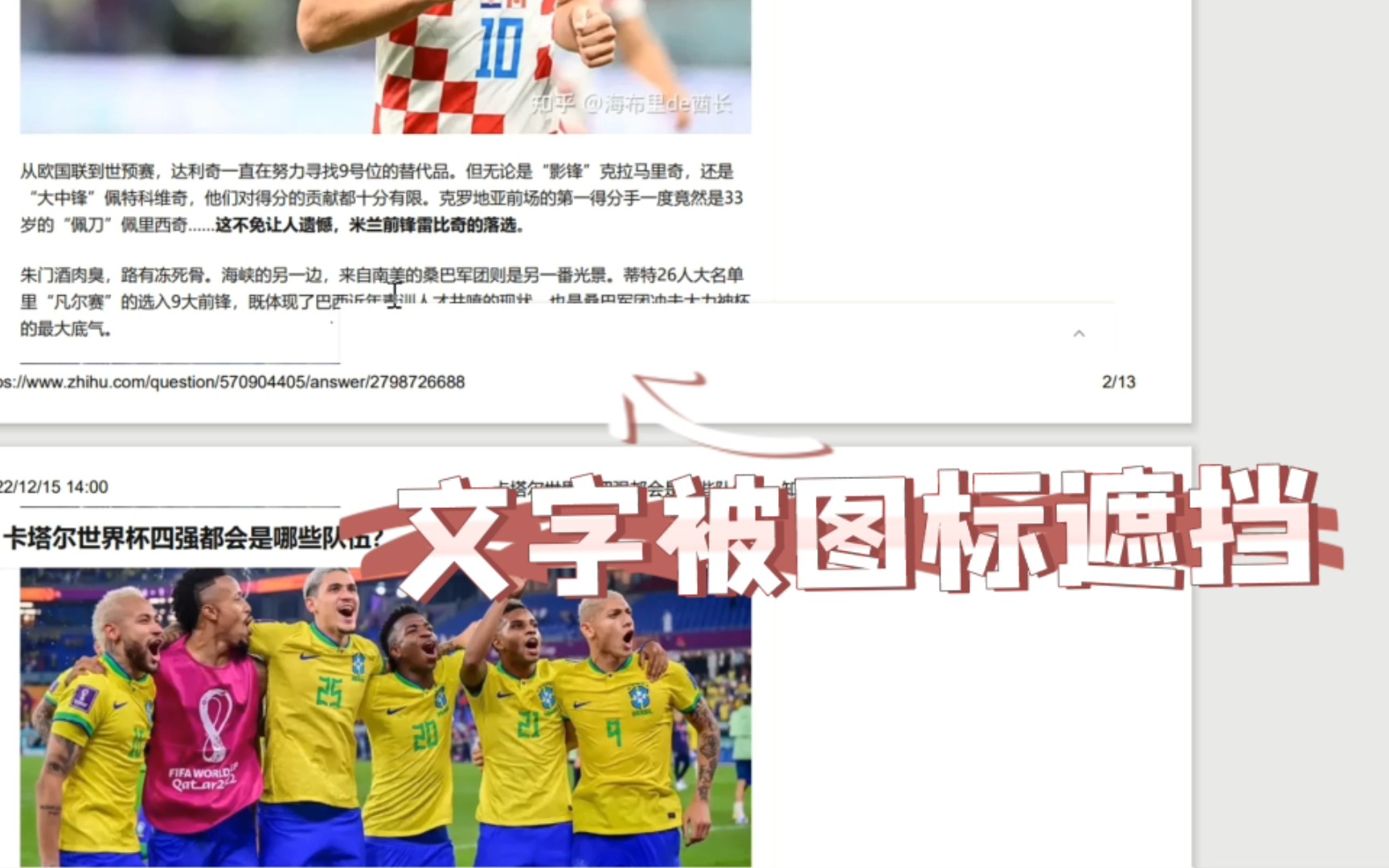 怎么导出知乎的文章啊!打印出来之后老是有图标遮挡文字!ߘ