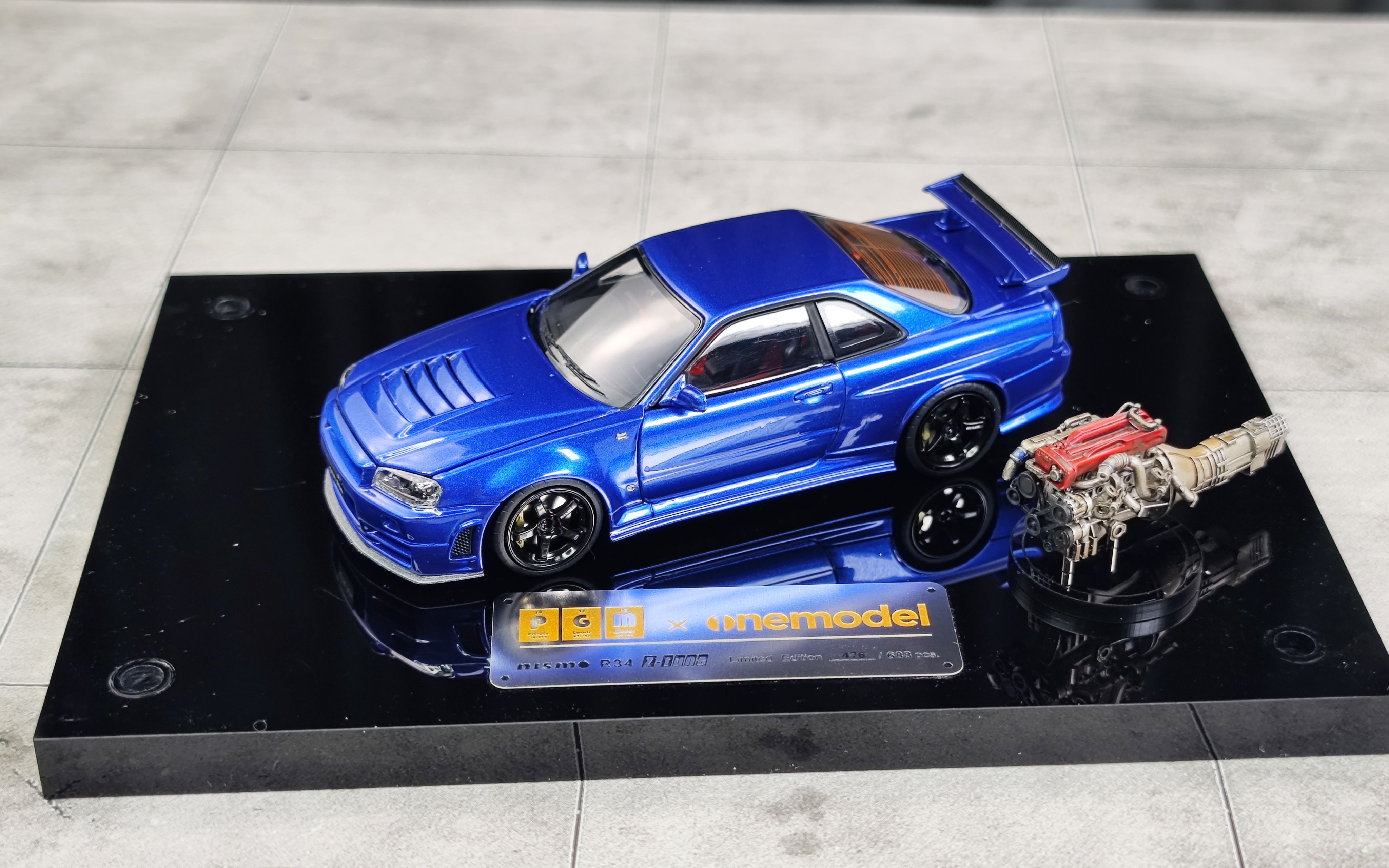 【随手拍】小比例合金全开车模 R34 Ztune PGM
