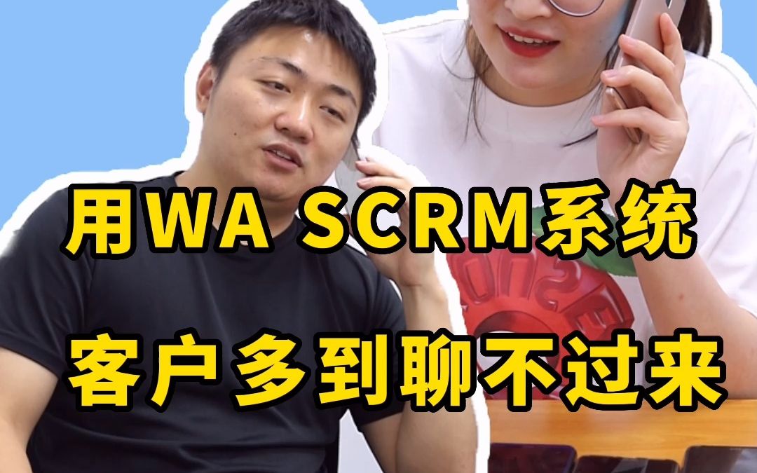 基于WA生态开发的客户管理系统SCRM,实现企业和商家数字资产的...