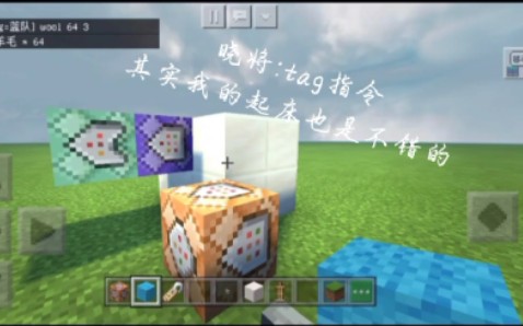 晓将《我的世界》初学者进阶指令教程 3 tag指令的用法和实际应用。...