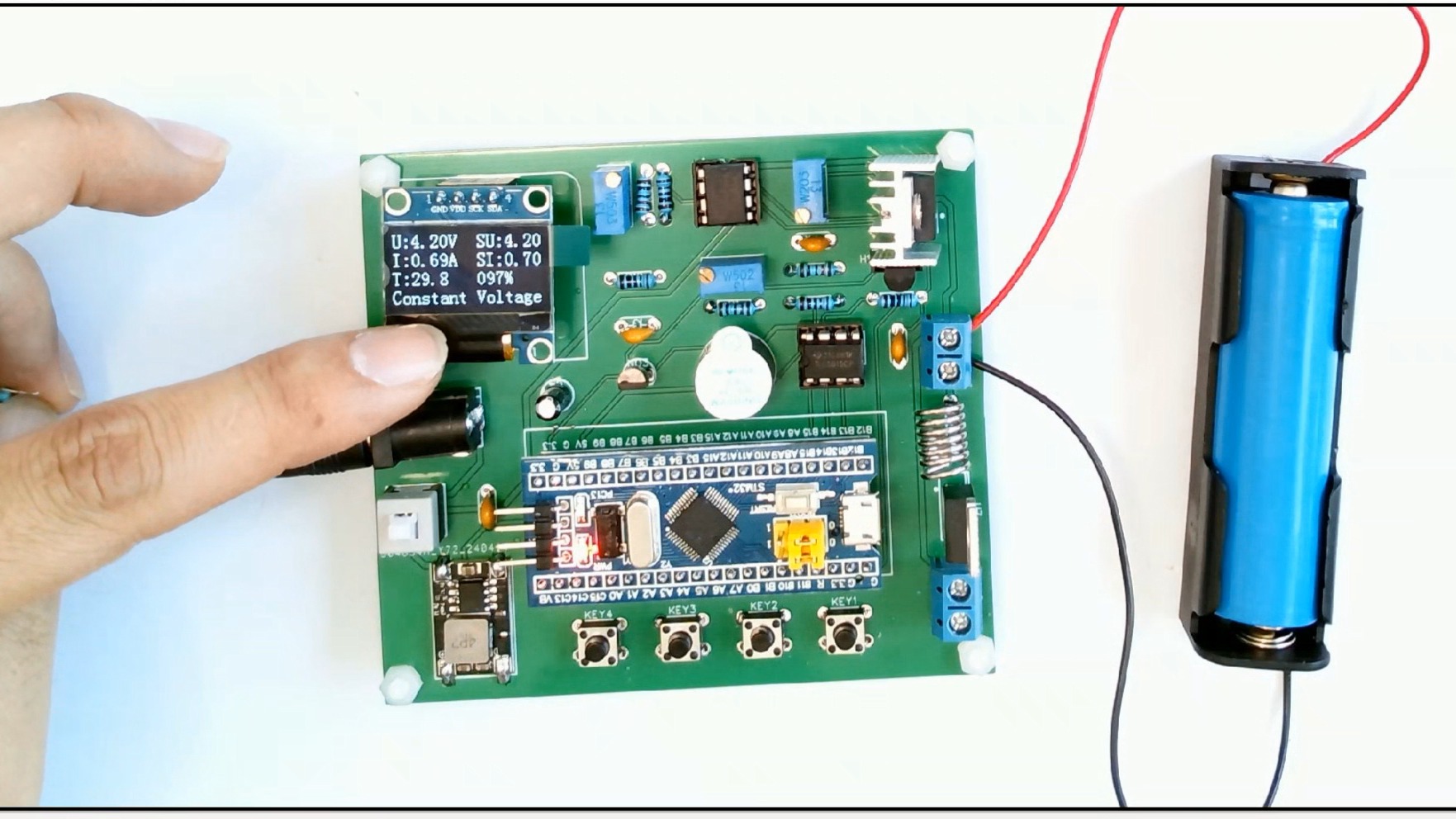 STM32 锂电池 充放电 充电桩 管理系统 labview显示编程 51单片机 ...