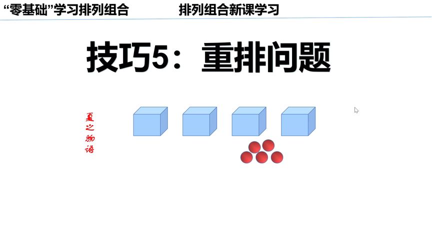 排列组合技巧5:重排问题