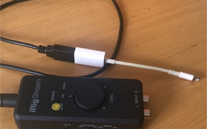 irig stream直播转换器一定要配合苹果原装OTG使用,发挥最大限度的...