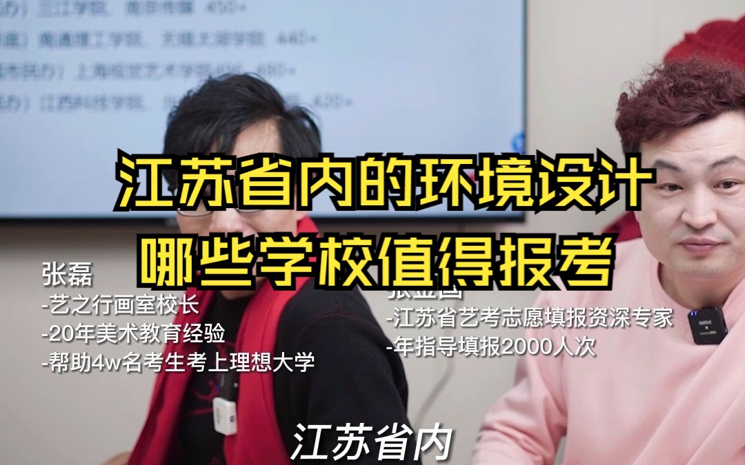 江苏省内的环境设计哪些学校值得报考