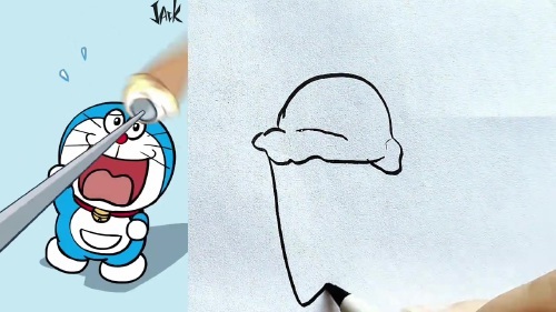 3070. 冰淇淋怎么画?创意简笔画,儿童画