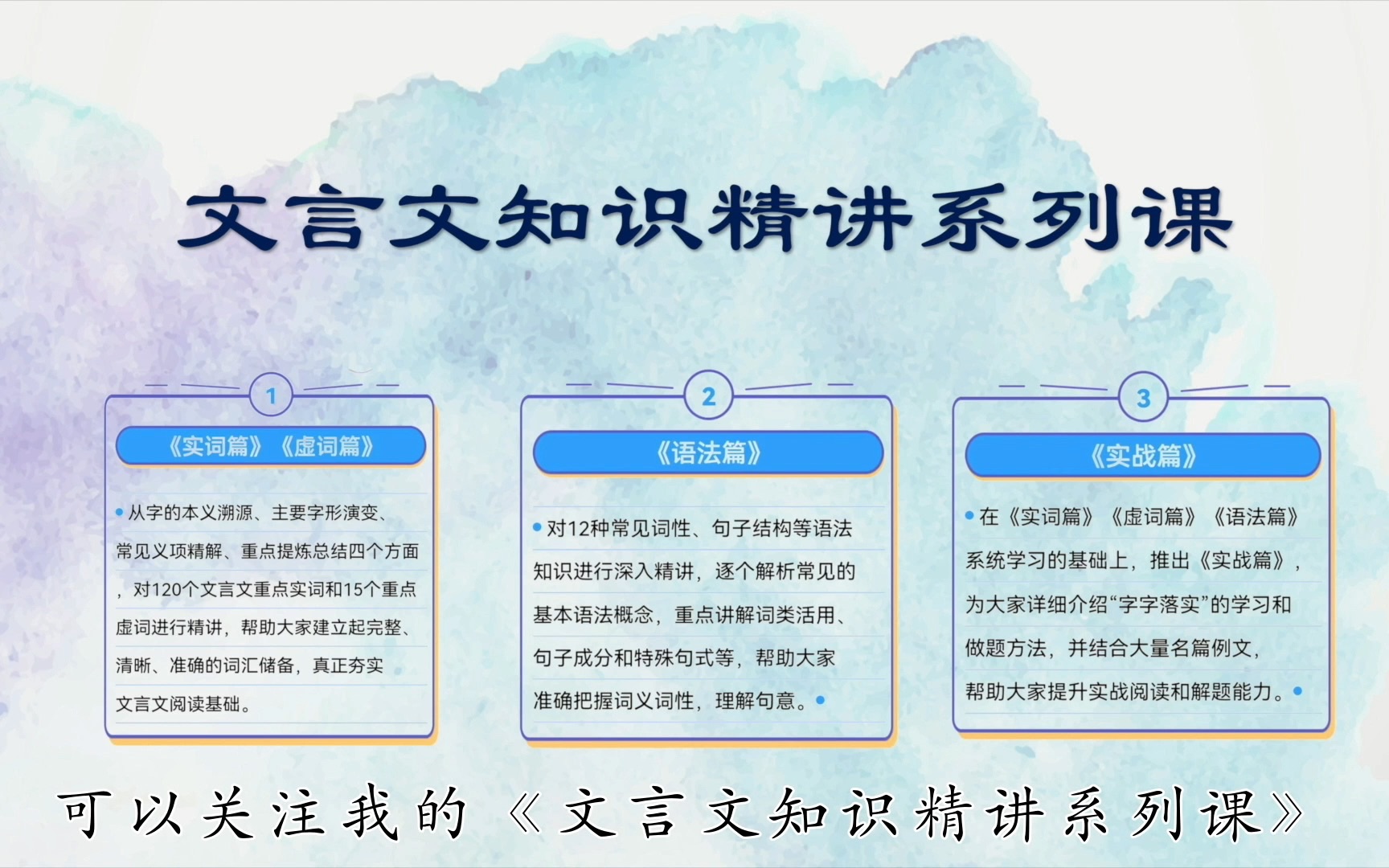 系统讲解文言文基础知识 助您快速入门