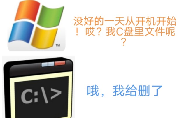 我来逝一下#3,用cmd删除WindowsC盘所有文件!