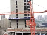 建筑塔吊升高过程
