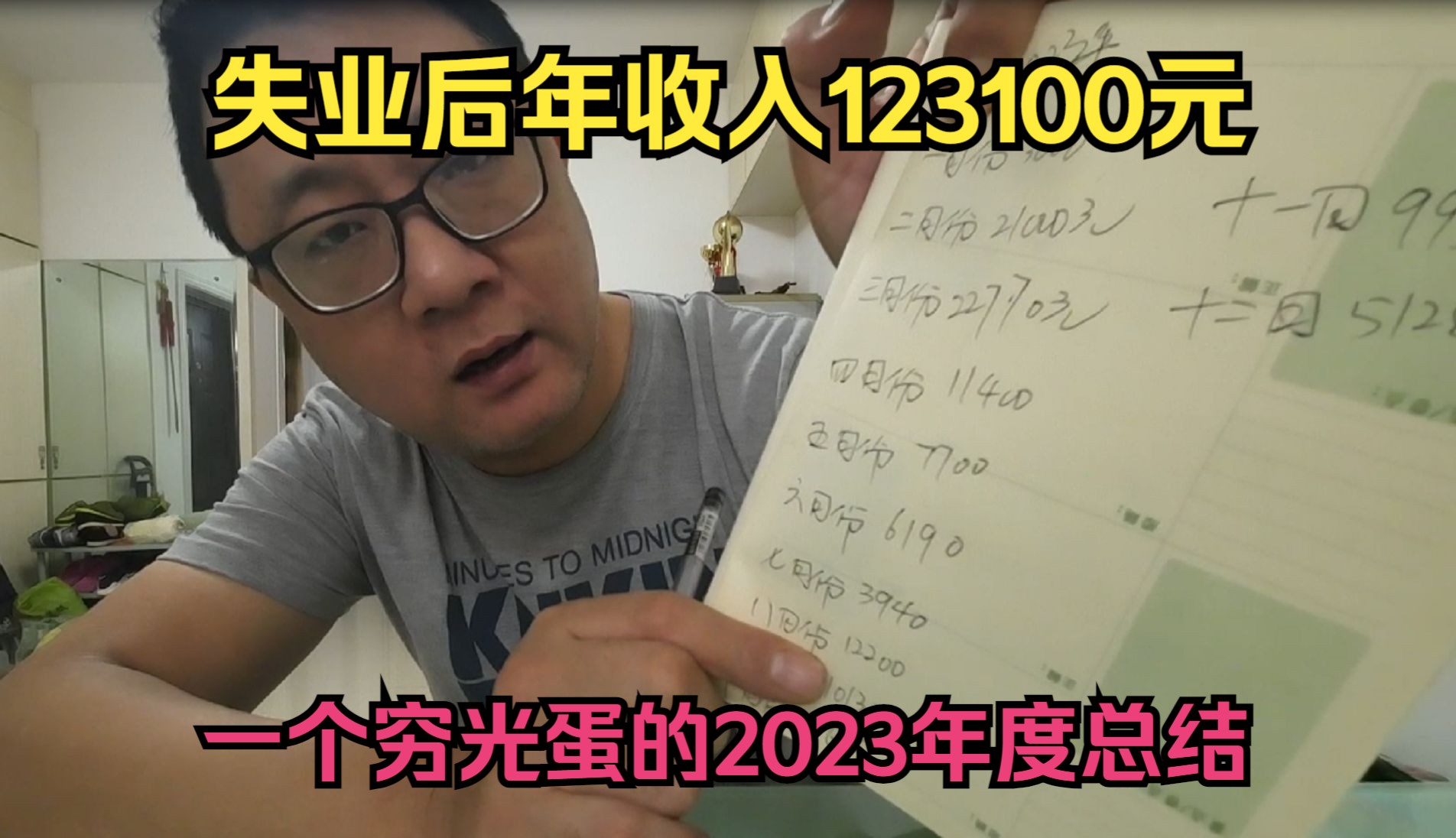 失业后年收入123100元,年初立志目标完成,却依然是个穷光蛋