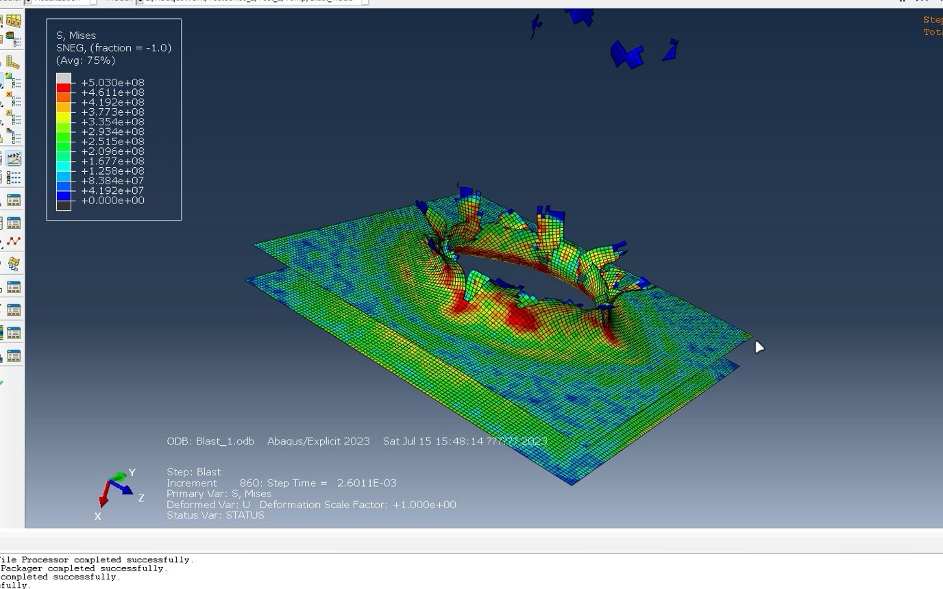 【Abaqus】爆炸荷载数值模拟(CONWEP法)