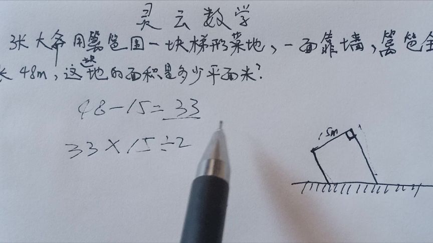 小学数学图形面积题,巧用周长求面积