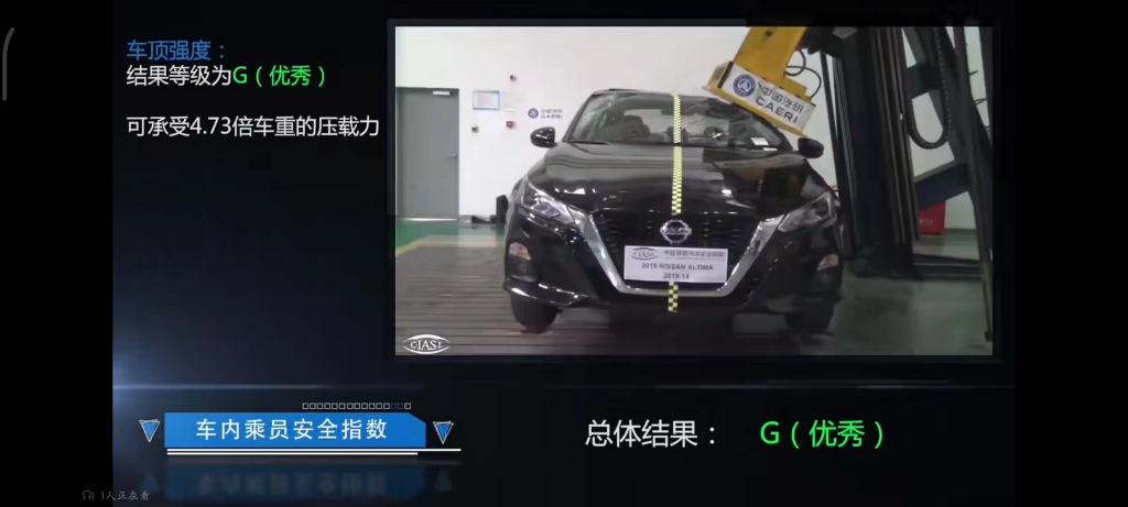 东风日产天籁 全面碰撞测试