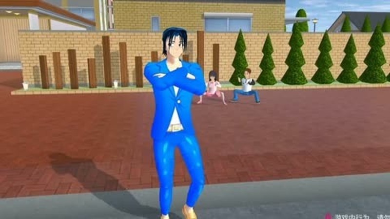 樱花校园模拟器:蓝色妖姬看不起小舞