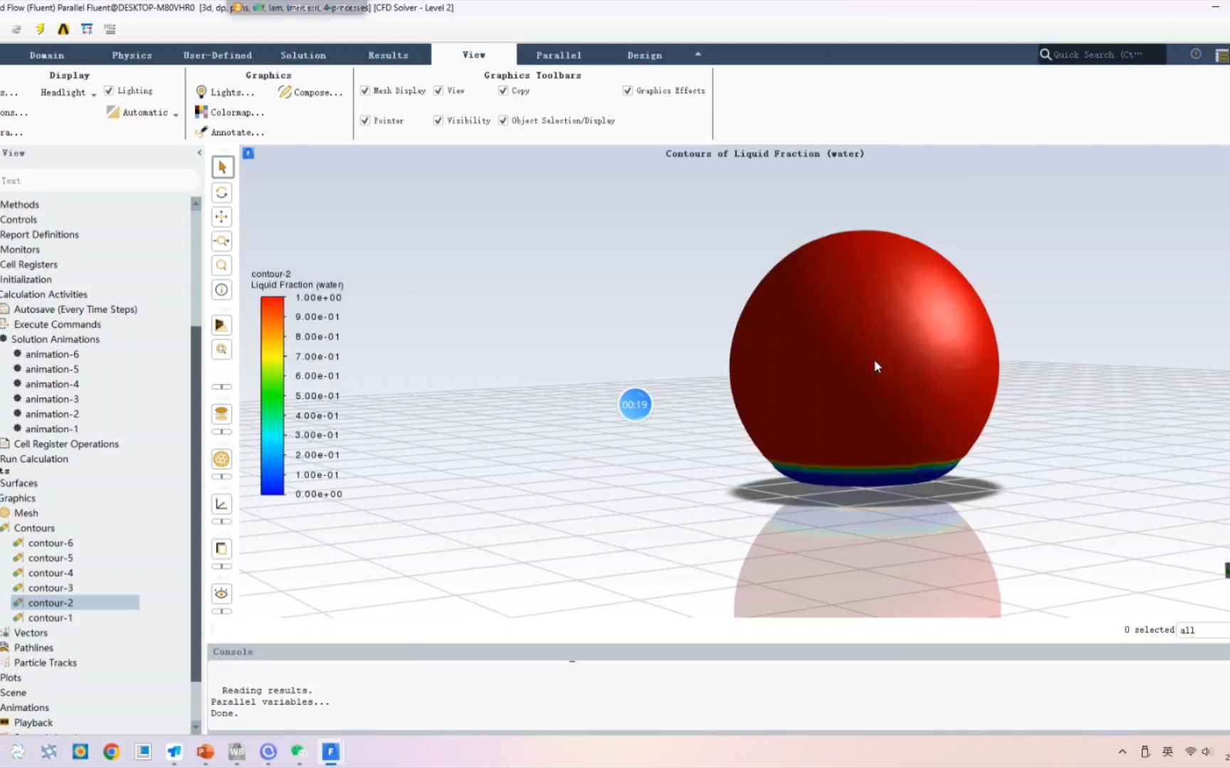 ansys-fluent液滴低落疏水过冷壁面凝结成冰的模拟