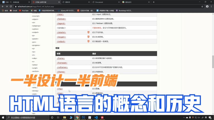 HTML语言的概念和历史