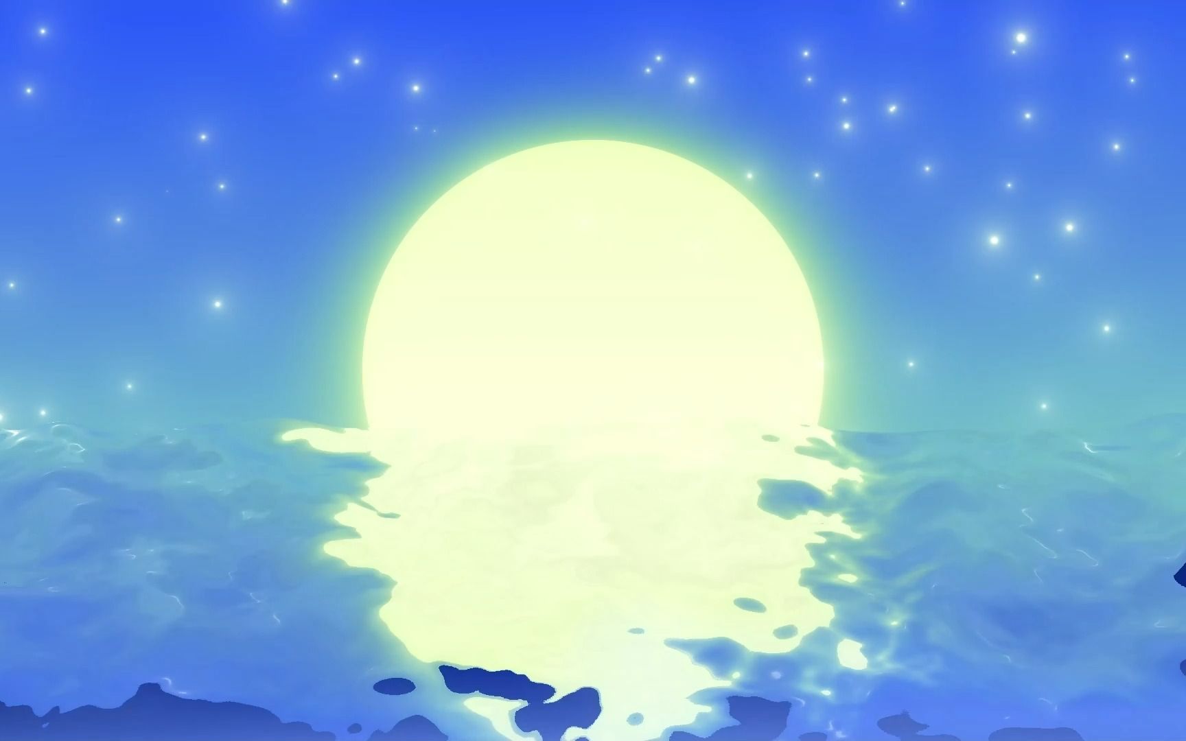 【AE教程】梦幻水中月动画
