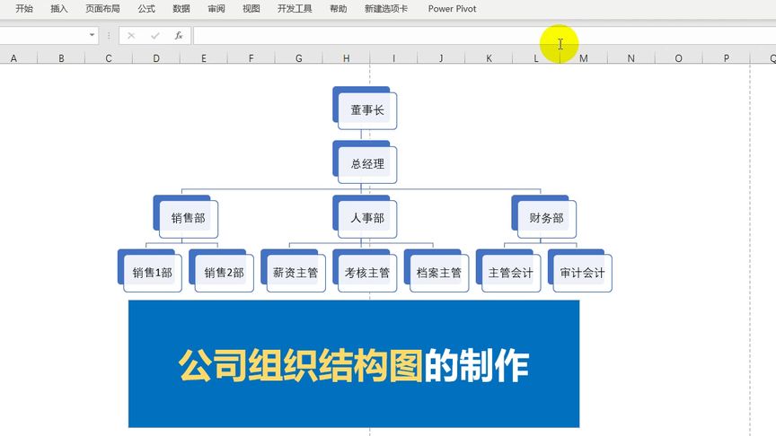 快速制作公司组织结构图
