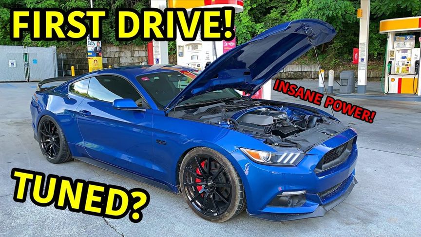 2017款野马GT 改装完成,机械增压安装完声浪咆哮惊人