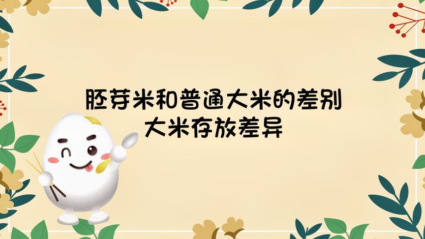 胚芽米和普通大米的差别&大米存放差异 #胚芽米#