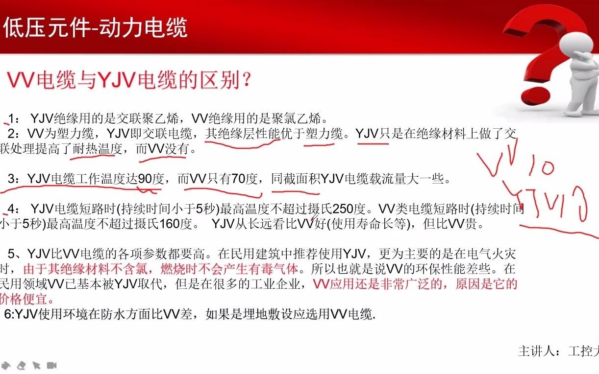 动力电缆的种类和选型(下集)--VV电缆和YJV电缆的区别
