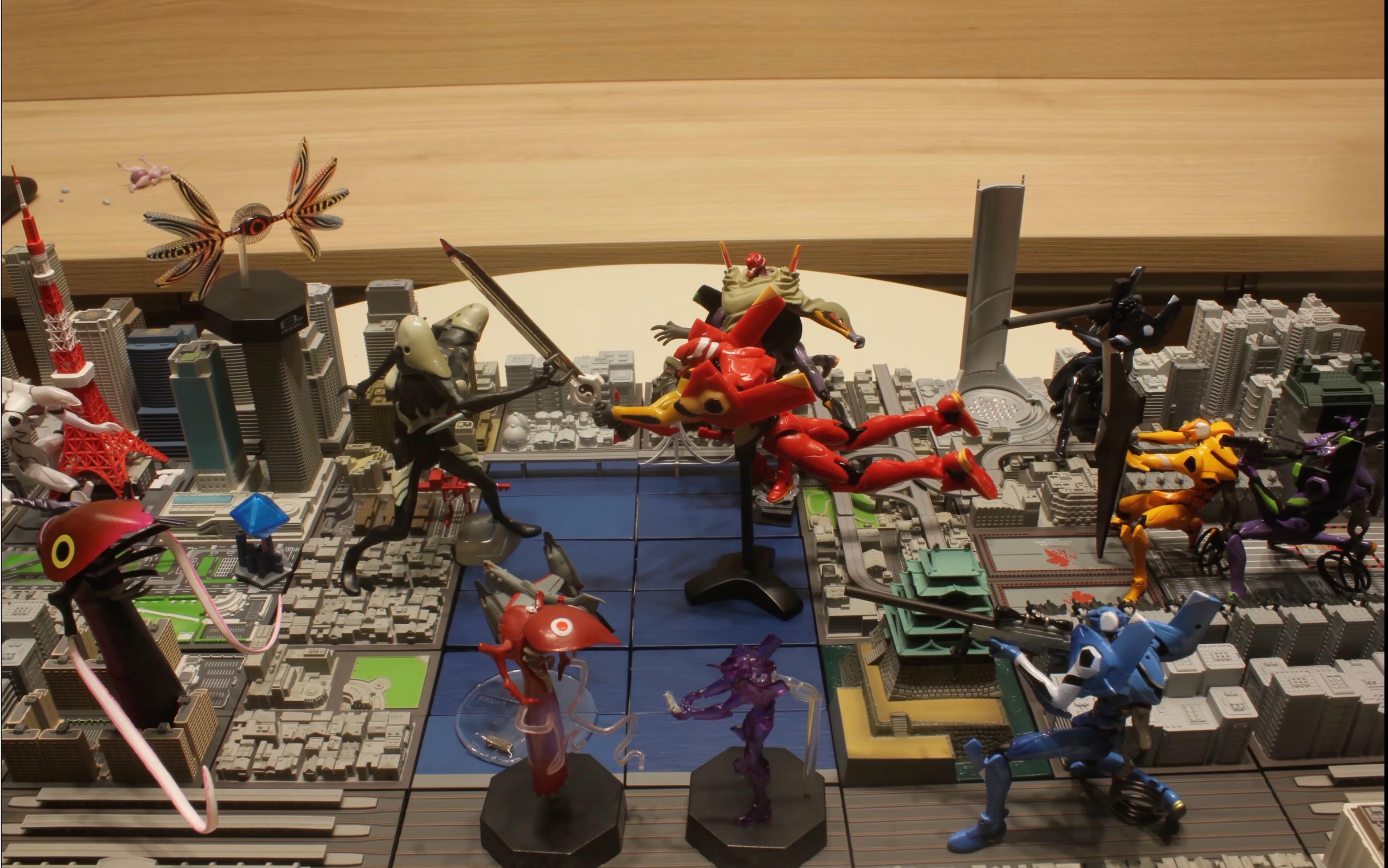 EVA定格动画 第一话 使徒来袭 海洋堂扭蛋版