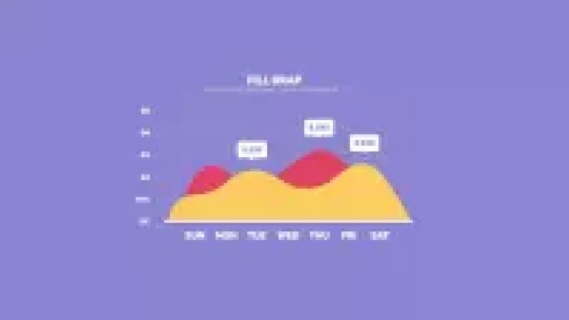 AE模板-扁平化数据信息柱状图饼状图环形图数据展示MG动画