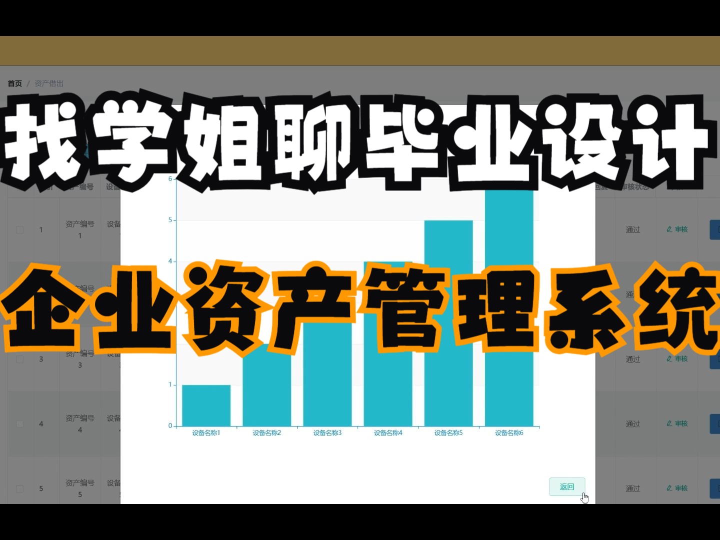 基于SpringBoot+Vue的企业资产管理系统 固定资产管理系统 Java程序...