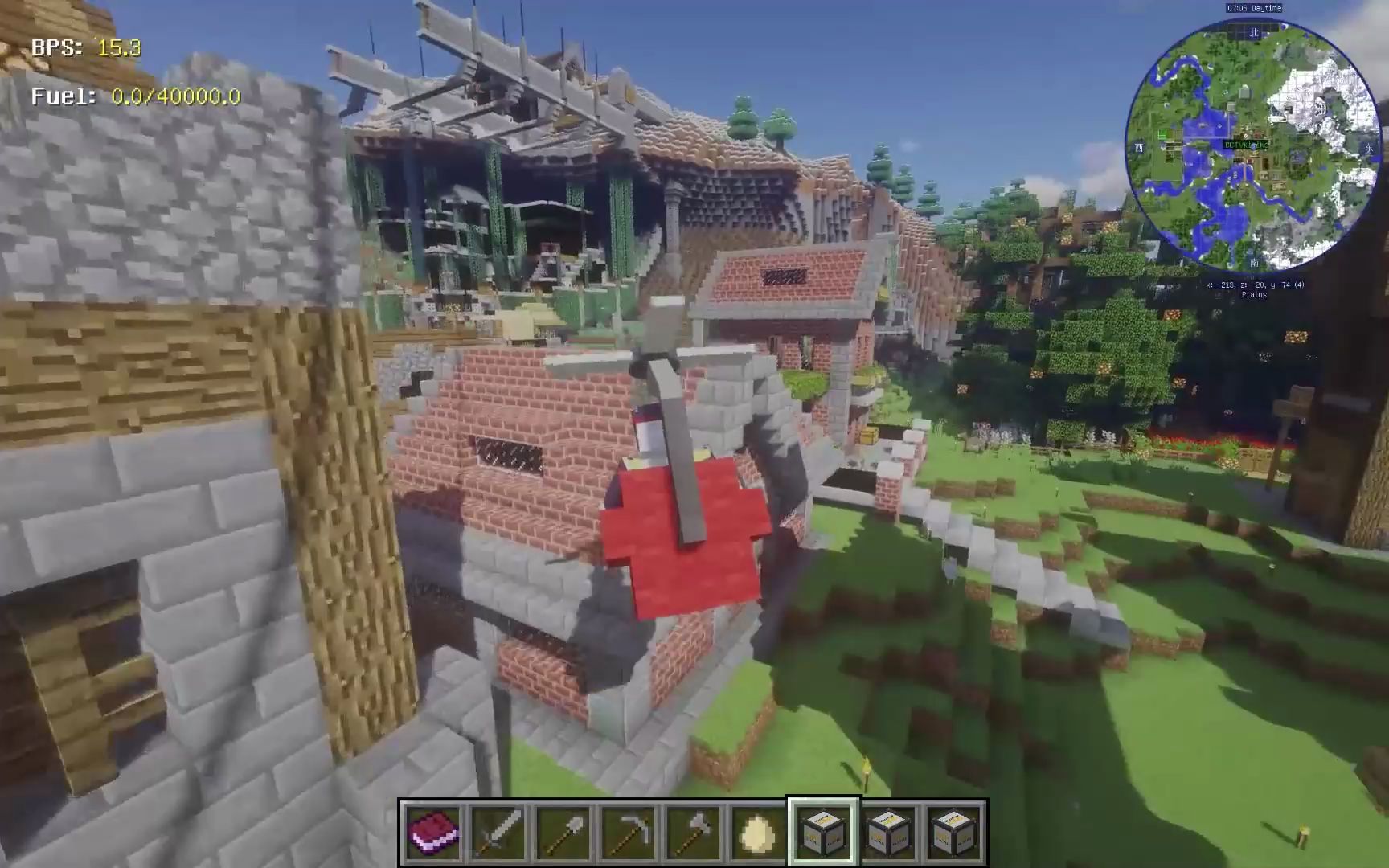 【我的世界】在小伙伴在搭建的mc服务器里玩MrCrayfish载具模组