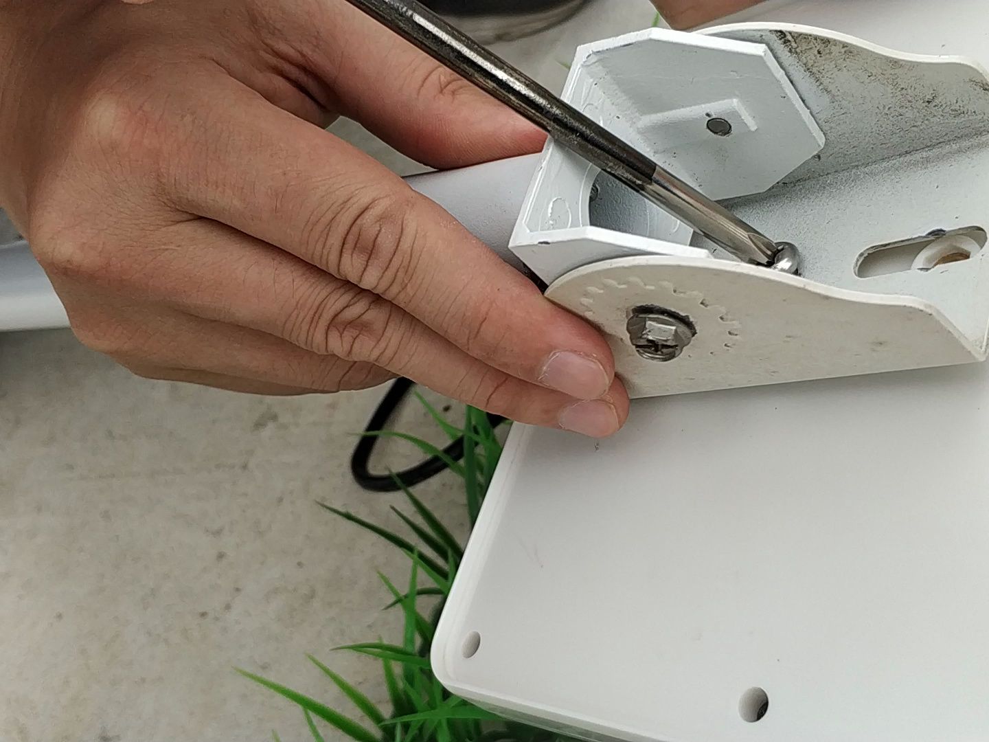 太阳能lora脉冲阀控安装