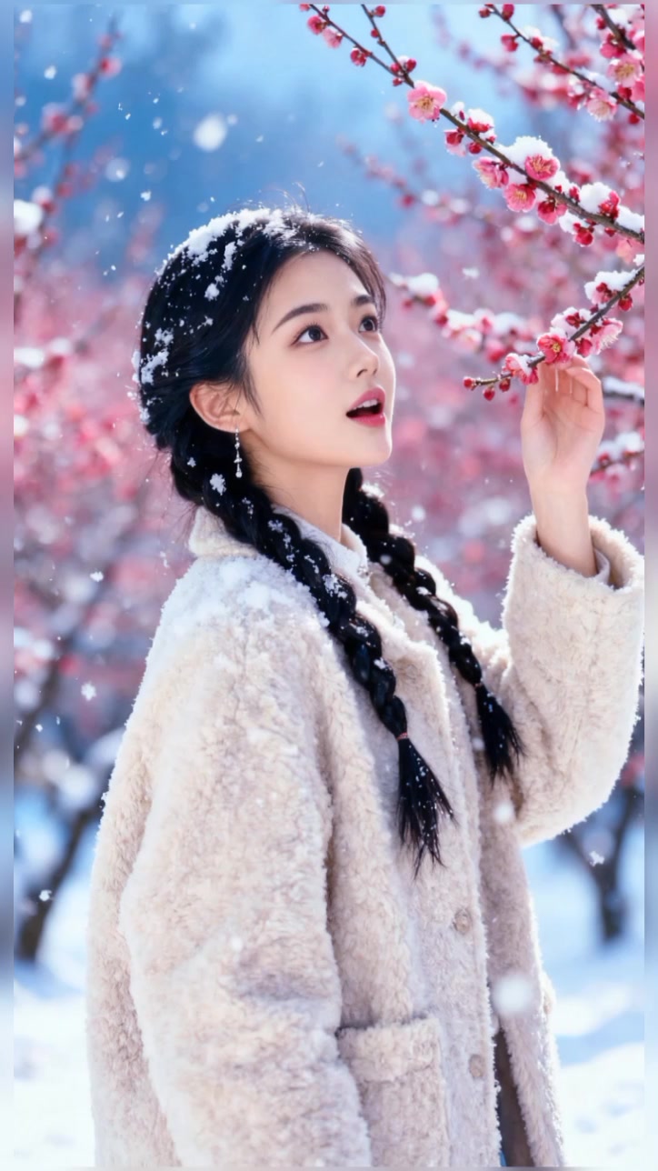 #AI双辫蕾丝写真 #抖音ai创作