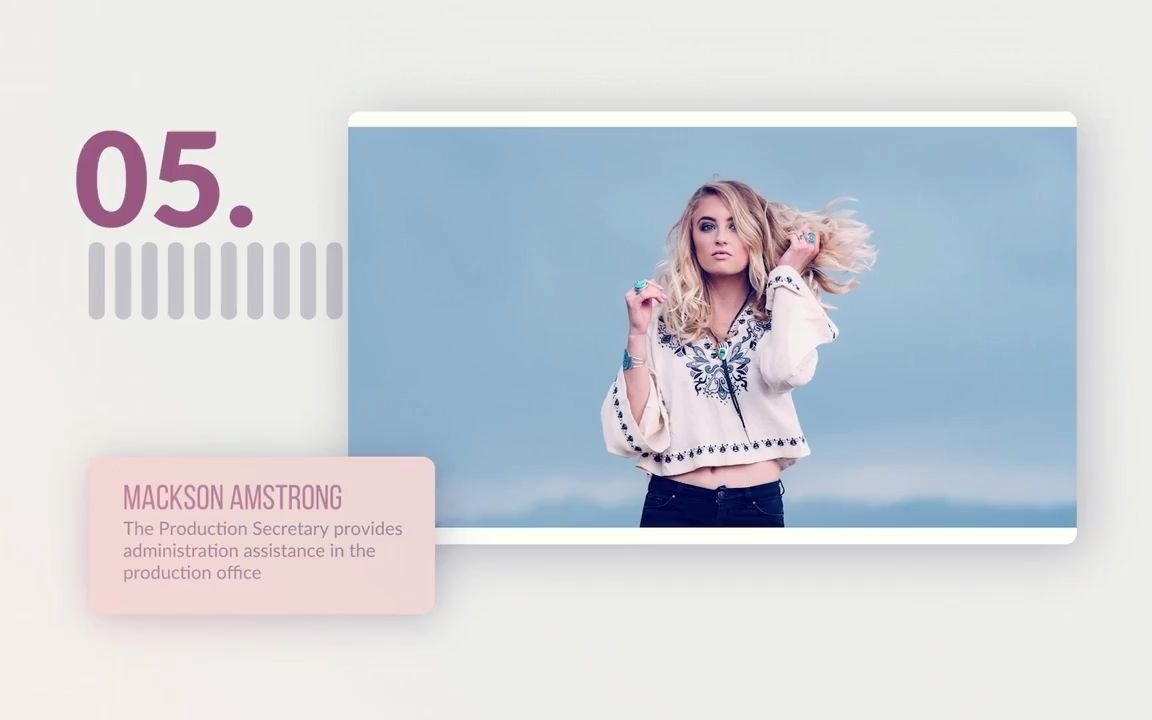 平滑流畅的照片幻灯片放映Pr模板