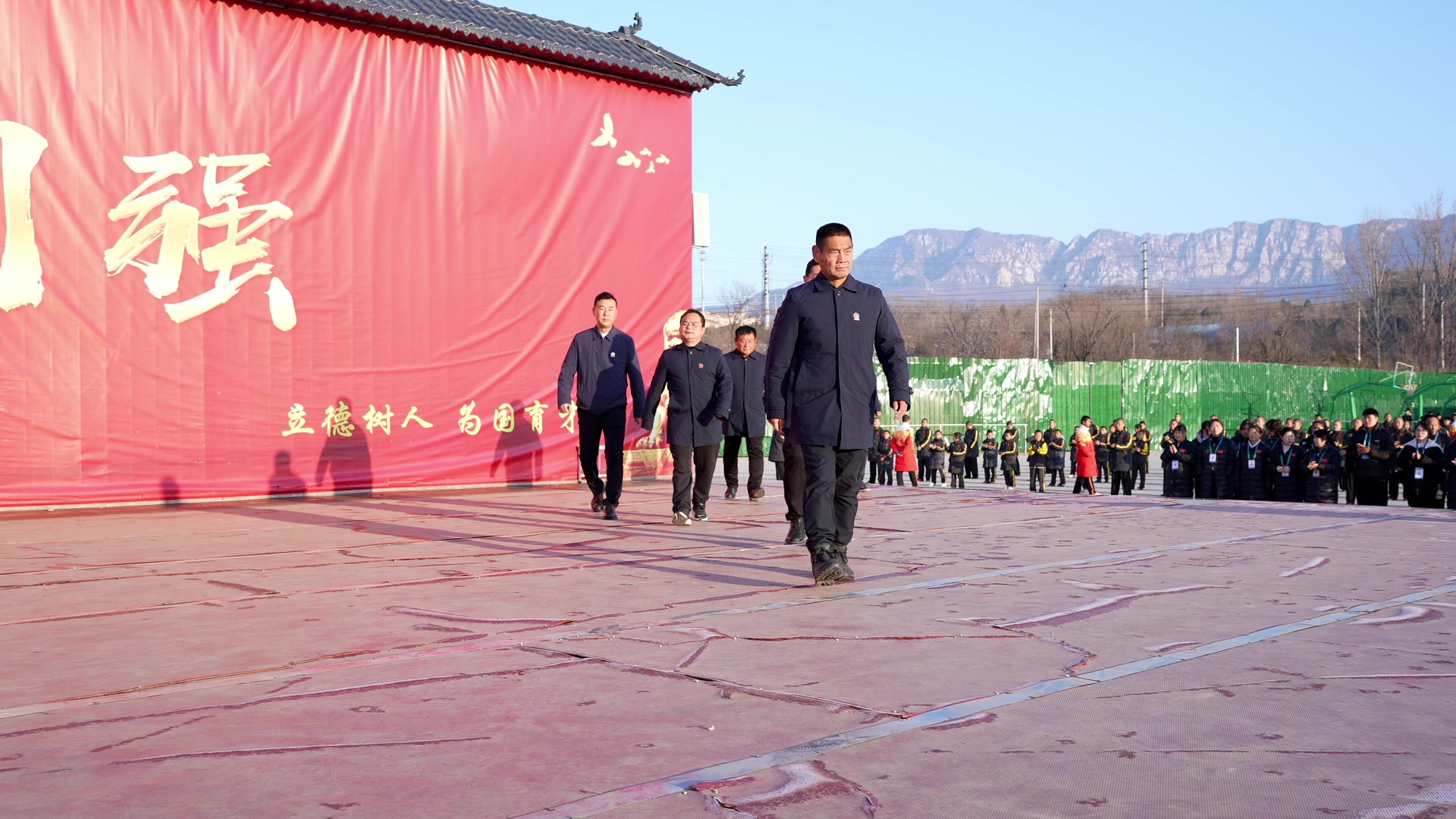 嵩山少林文武学校周一升旗仪式#嵩山少林文武学校