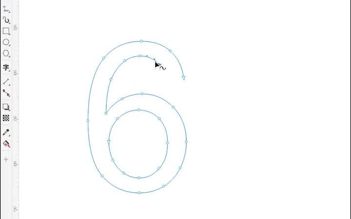 CDR快速制作发光字线条