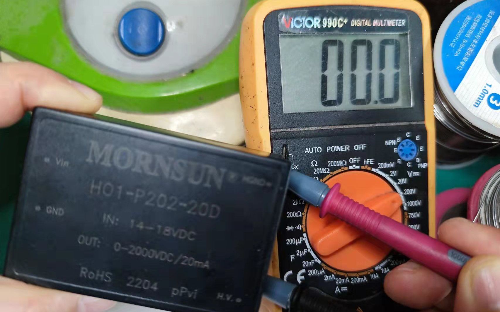 直流输出达2KV的升压模块,电路简单真巧妙,这高压很多人不会测