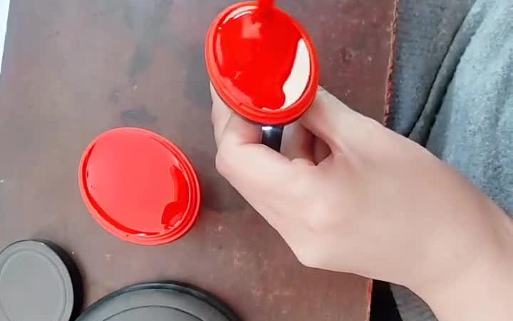 好多人问光敏印章如何灌色,这就是灌色过程