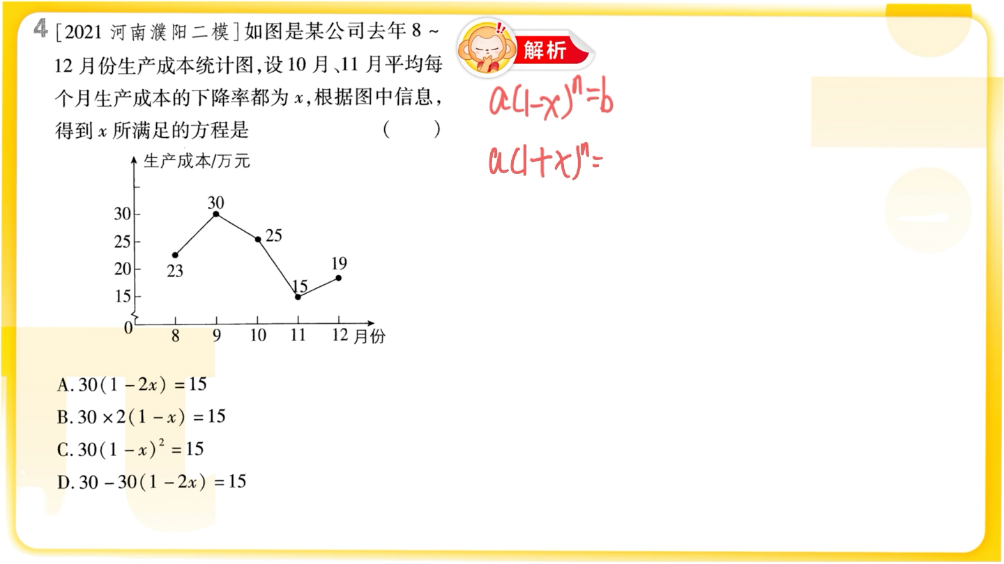 初中数学一元二次方程实际解决问题
