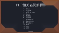3、PHP 相关的名词解释
