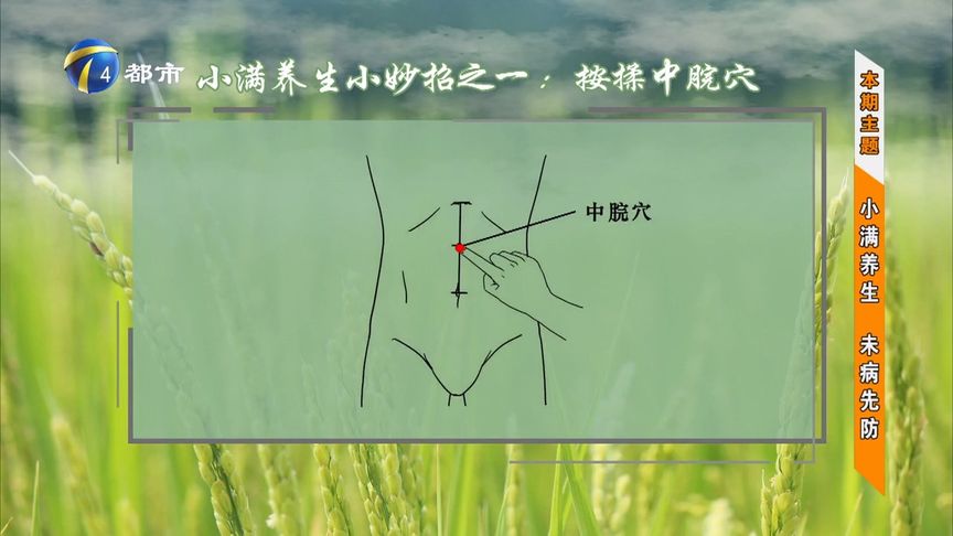 养生小妙招之一:按揉中脘穴|健康直播间