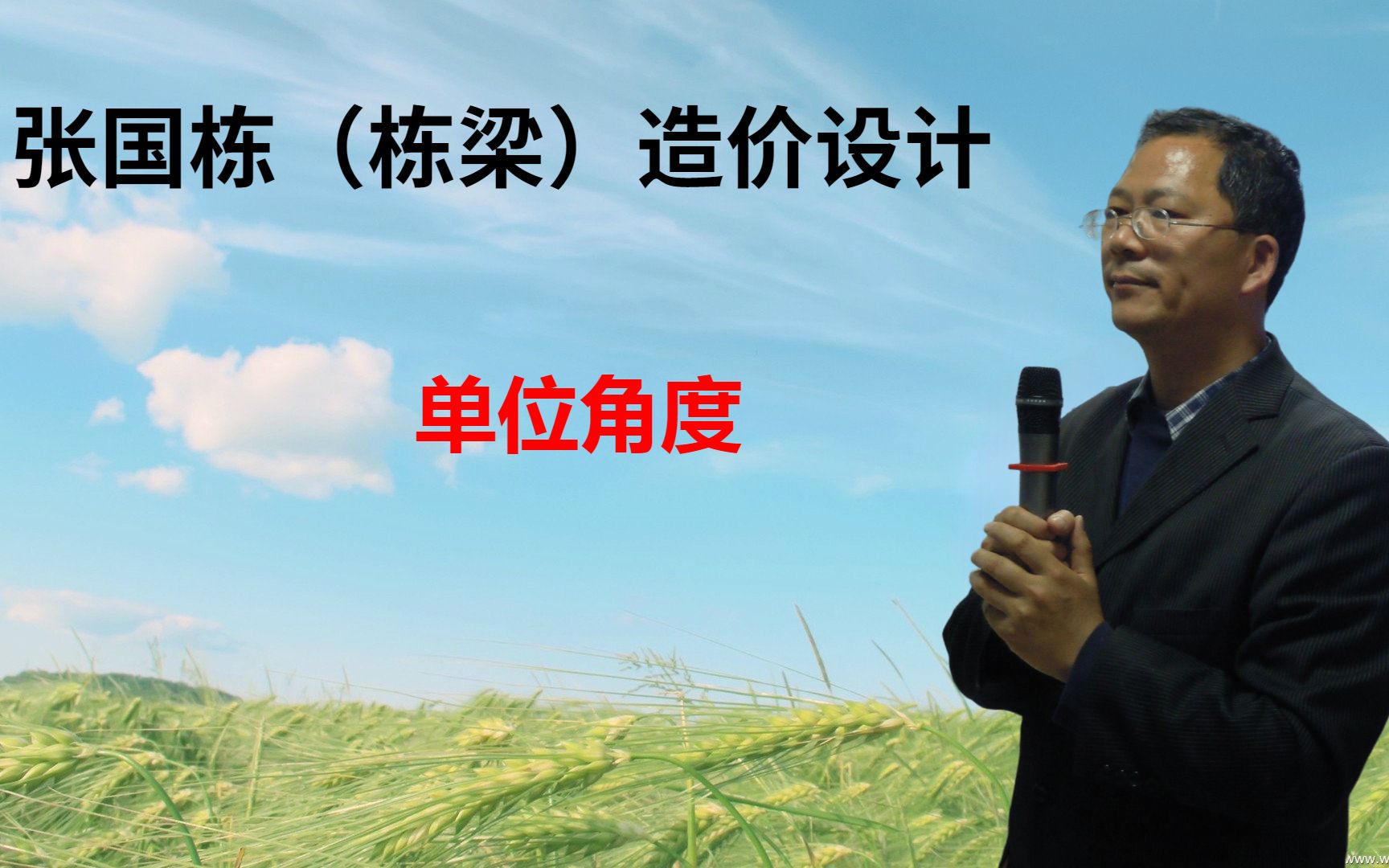 11.张国栋(栋梁)造价设计:从不同单位角度说明定额的重要性