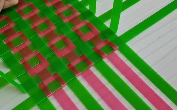 藤条编织 长方形篮子全程教程 迷你尺寸28×37长7条横90公分11条80...