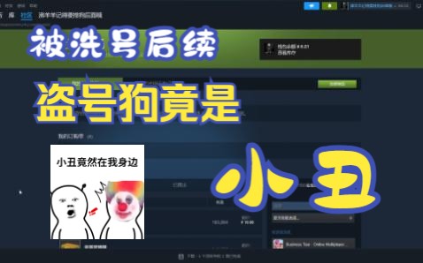 ...Steam库存被洗后续】绷不住了,菜鸟盗号狗你到底盗走了什么啊!安全...