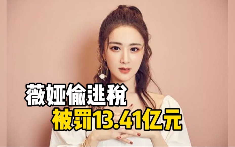 “直播一姐”薇娅偷逃税,被追缴并处罚款共计13.41亿元